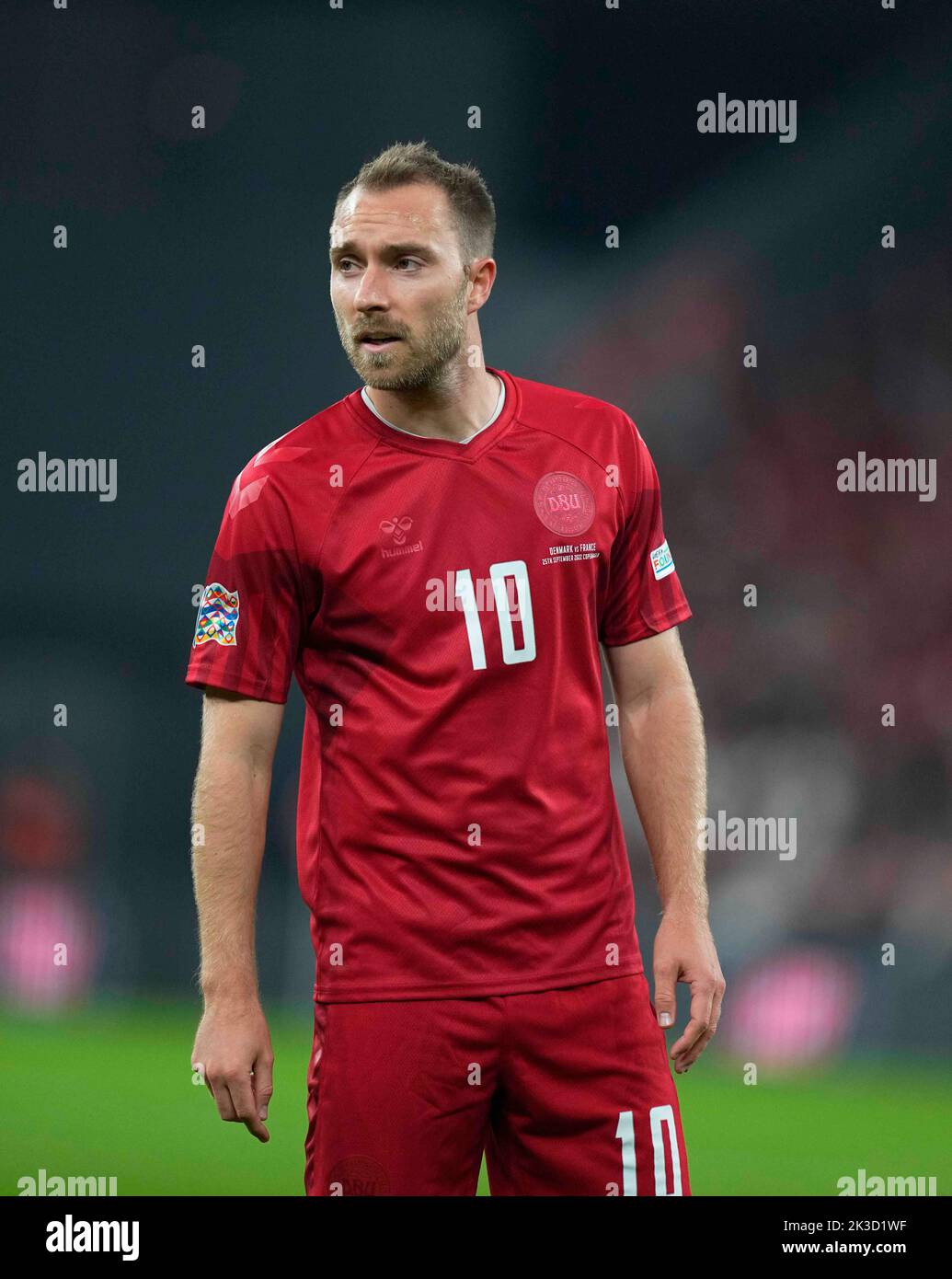 Parken, Copenhagen, Denmark. 25th Sep, 2022. Christian Eriksen (Denmark ...
