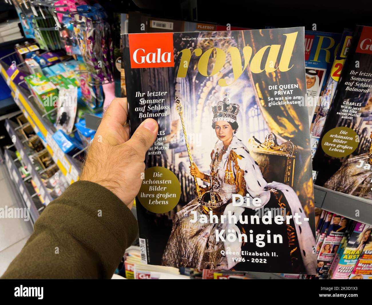 Frankfurt, Germany - Sep 17, 2022: The Century Queen main title on the ...