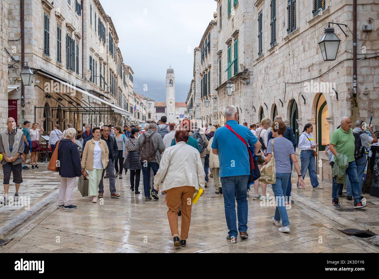 Tourists can be seen visiting the sights in the old town despite the ...