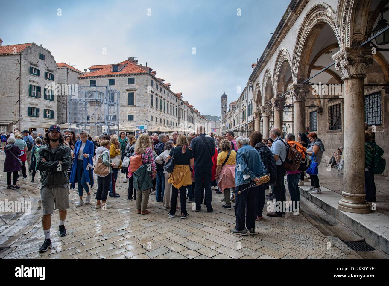 Tourists can be seen visiting the sights in the old town despite the ...