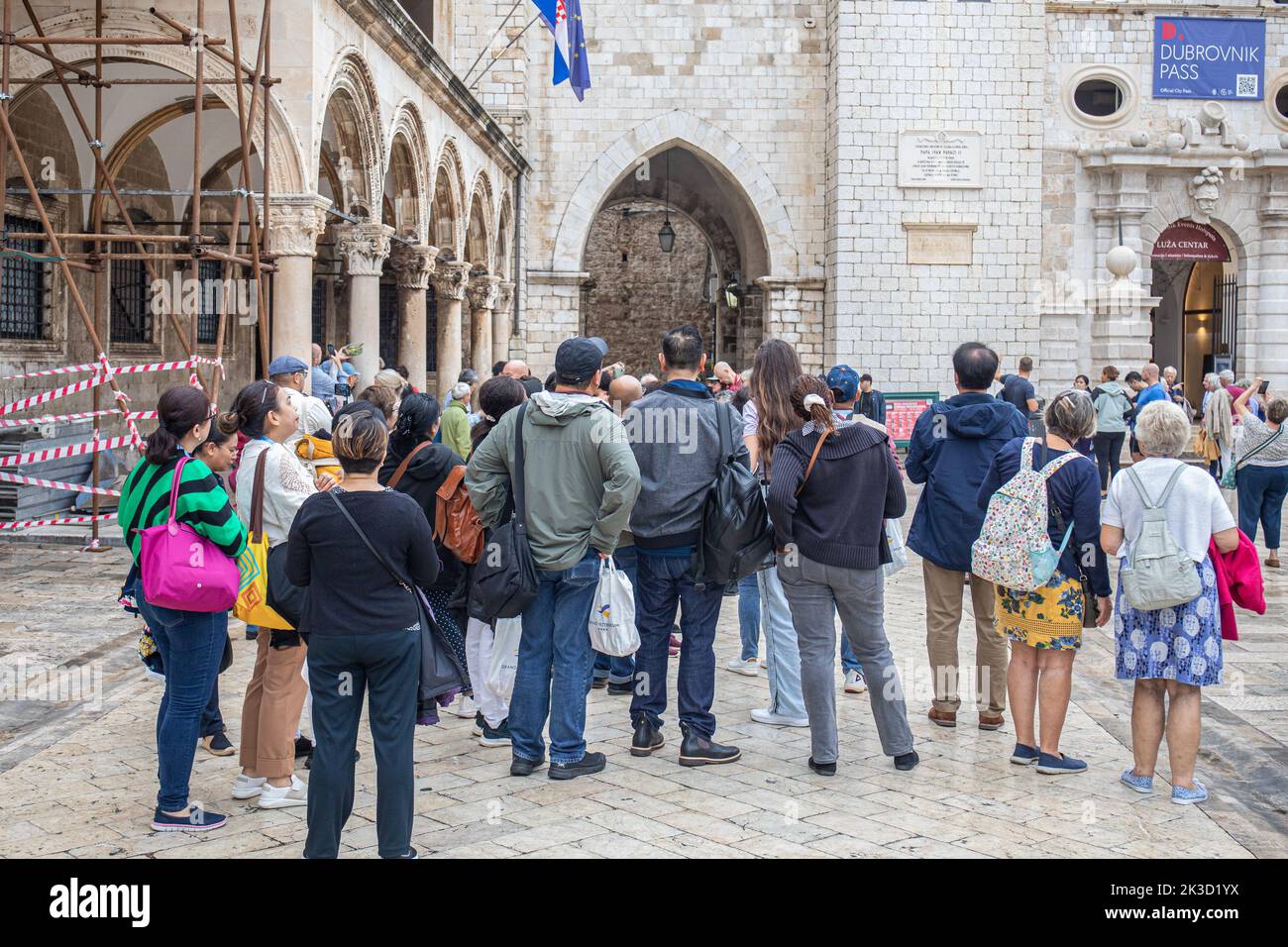 Tourists can be seen visiting the sights in the old town despite the ...