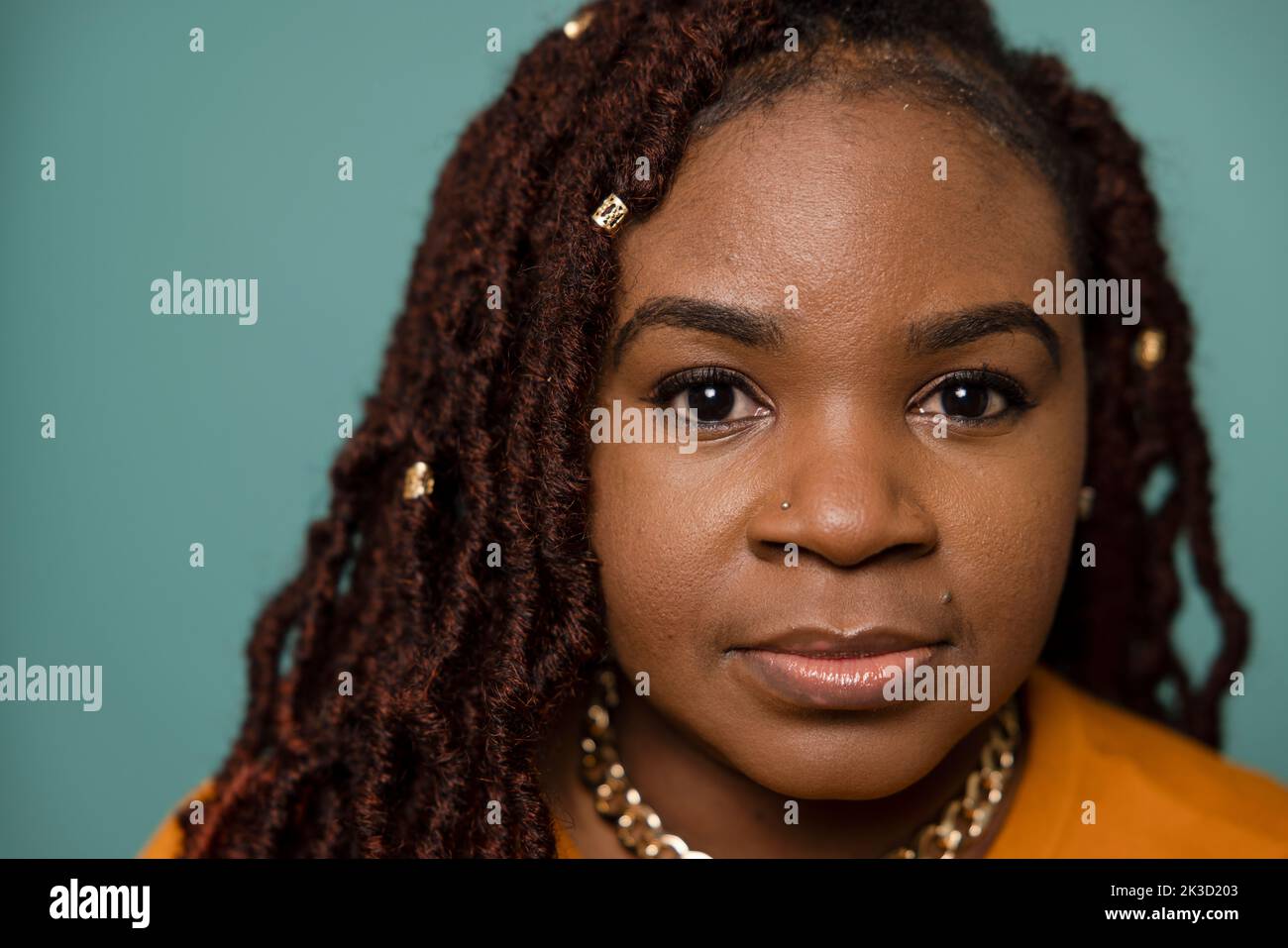 Beautiful woman long dreadlocks nose ring hi-res stock photography and ...