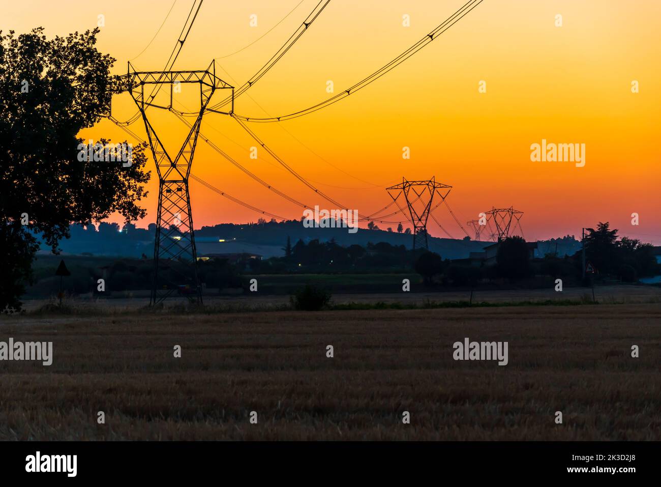 Electric sunset hi-res stock photography and images - Alamy