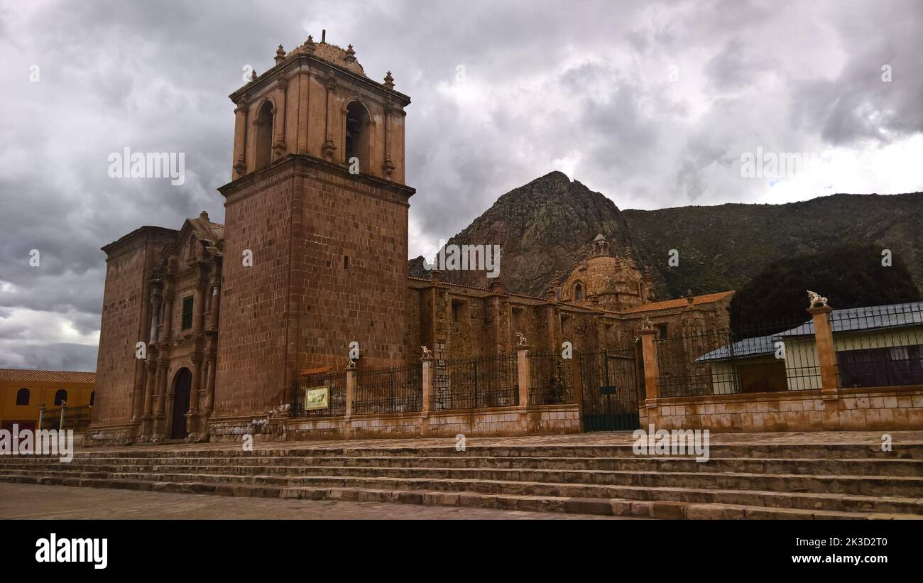 Exterior view to Iglesia de Santa Isabel de Pucara at Puno, Peru Stock ...