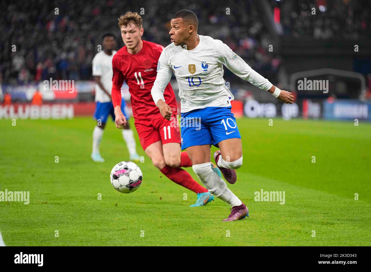 Parken, Copenhagen, Denmark. 25th Sep, 2022. Kylian Mbappé (France ...