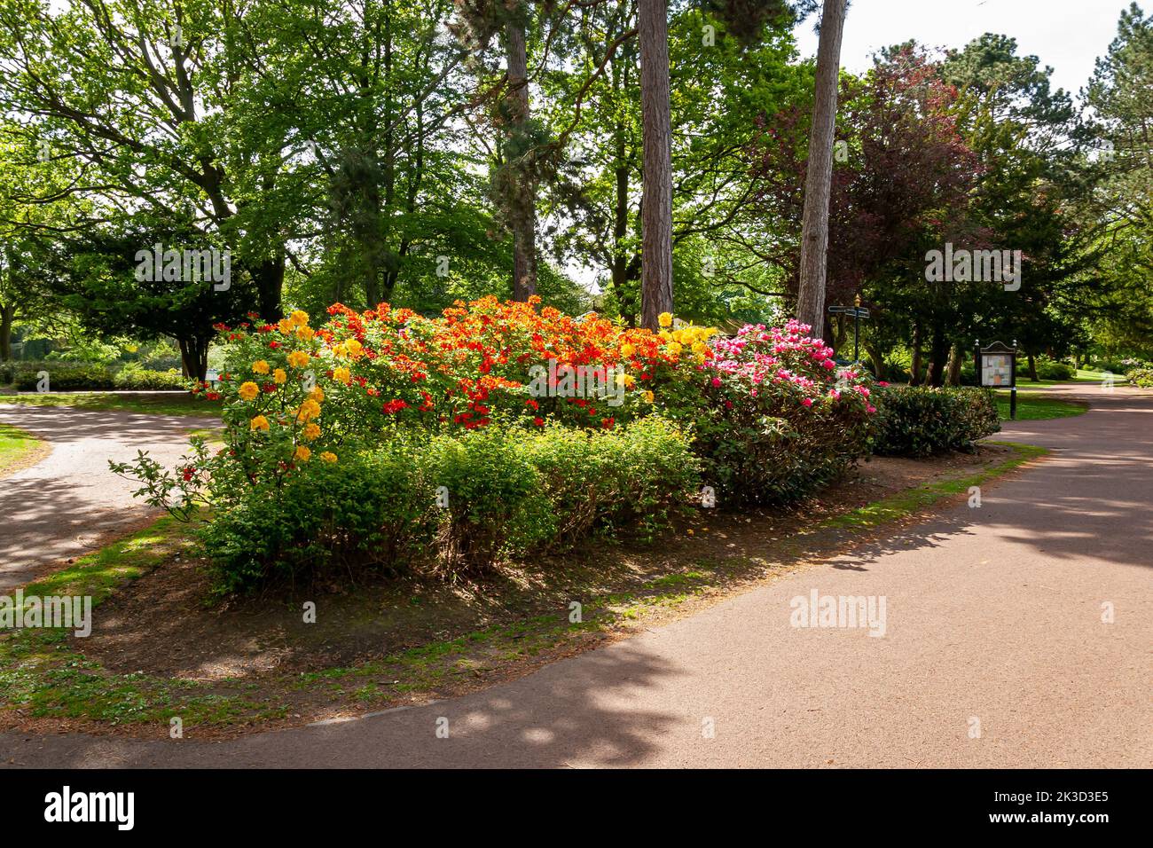 Beautiful landscape in a park in Wolverhampton Stock Photo - Alamy
