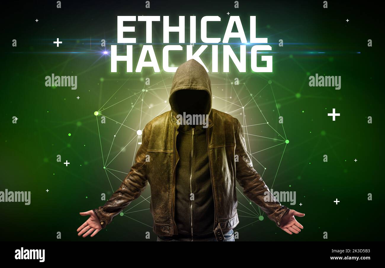 Mysterious hacker, online attack concept Stock Photo - Alamy