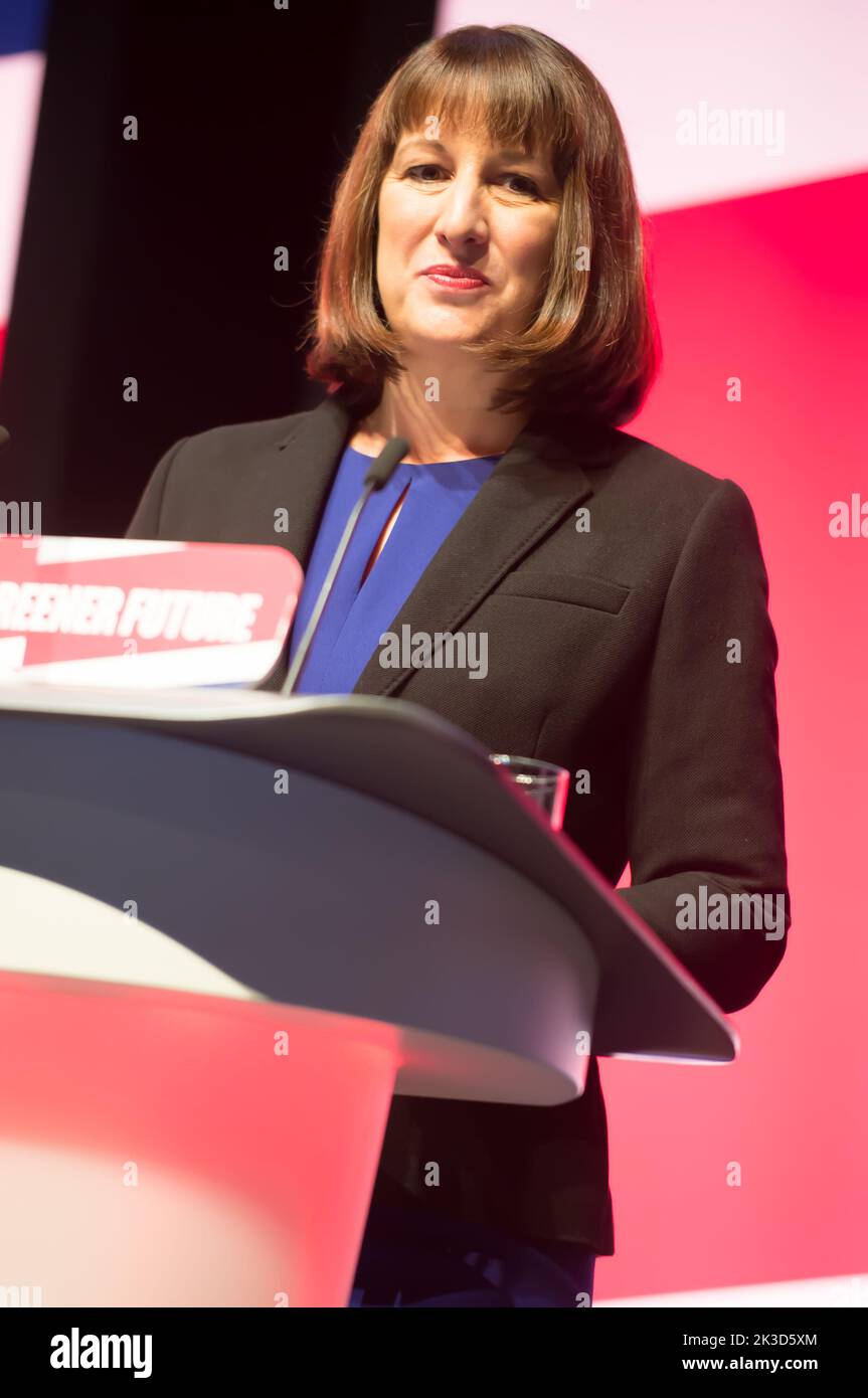 September 26, 2022: Rachel Reeves, Labour party conference day two ...