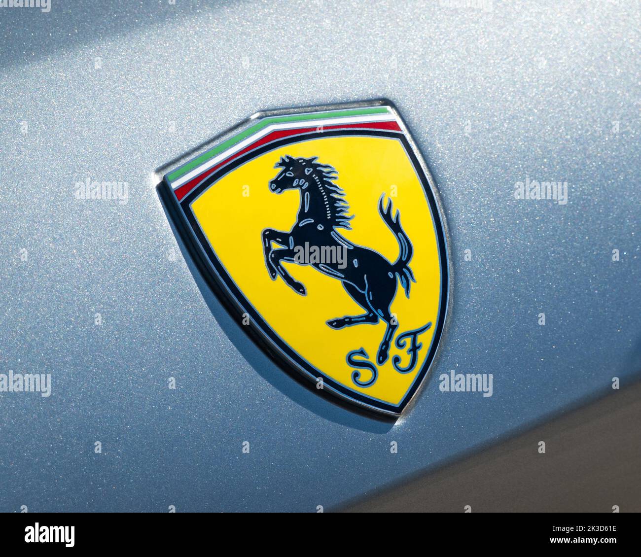 Ferrari horse emblem hi-res stock photography and images - Alamy