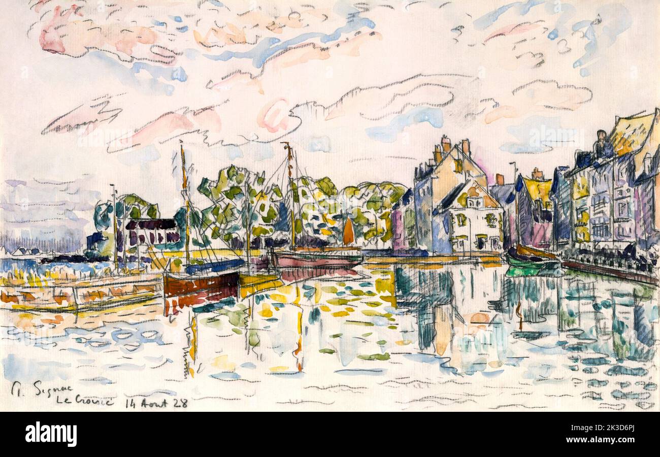 Le Croisic (1928) painting in high resolution by Paul Signac. Original ...