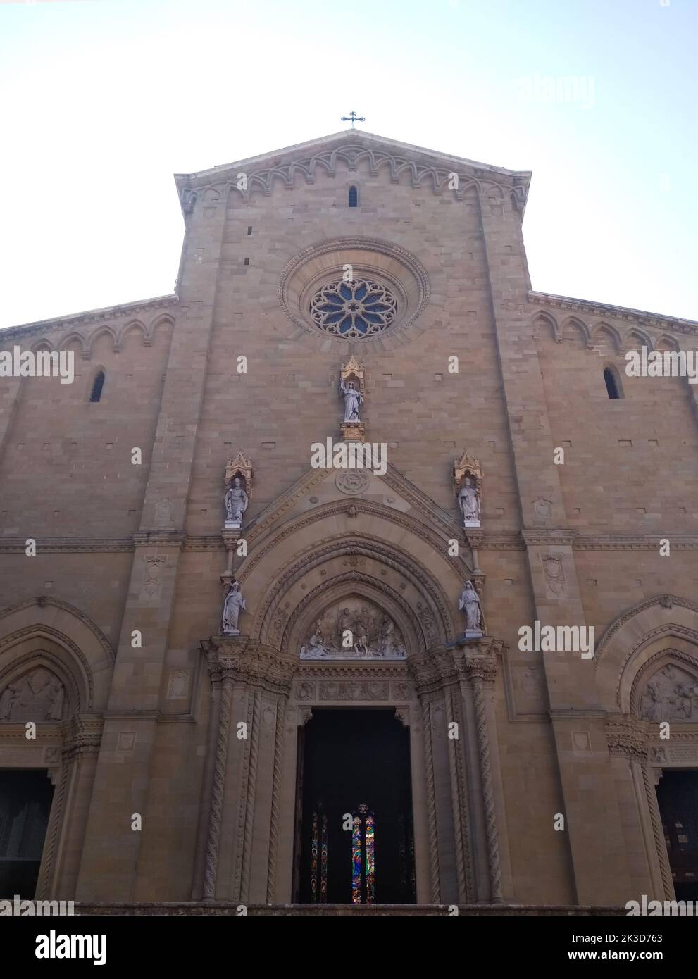 Arezzo - Tuscany - Italy - Cathedral of Saints Peter and Donato Stock ...