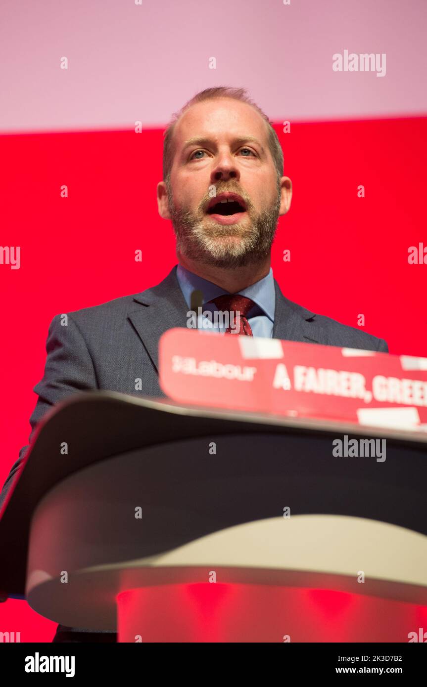 September 26, 2022: Jonathan Reynolds, Labour party conference day two ...