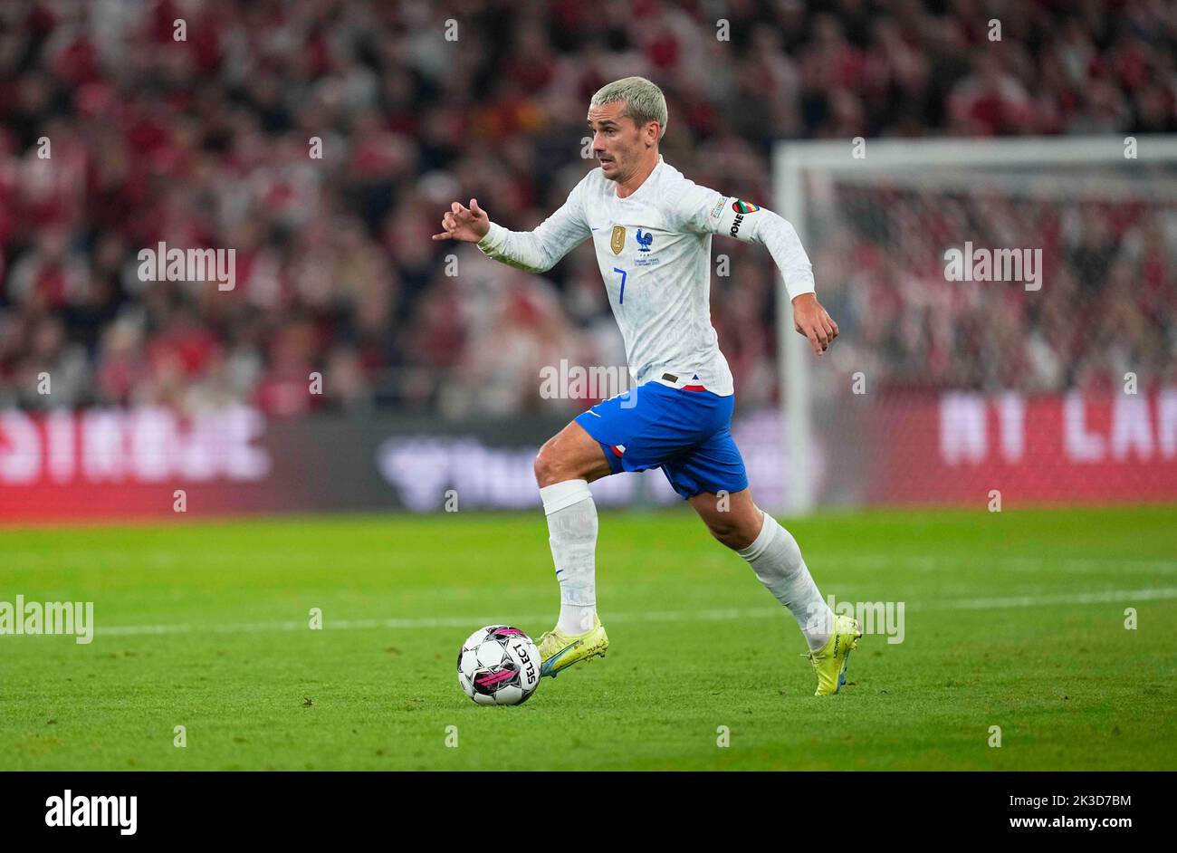 Parken, Copenhagen, Denmark. 25th Sep, 2022. Antoine Griezmann (France ...