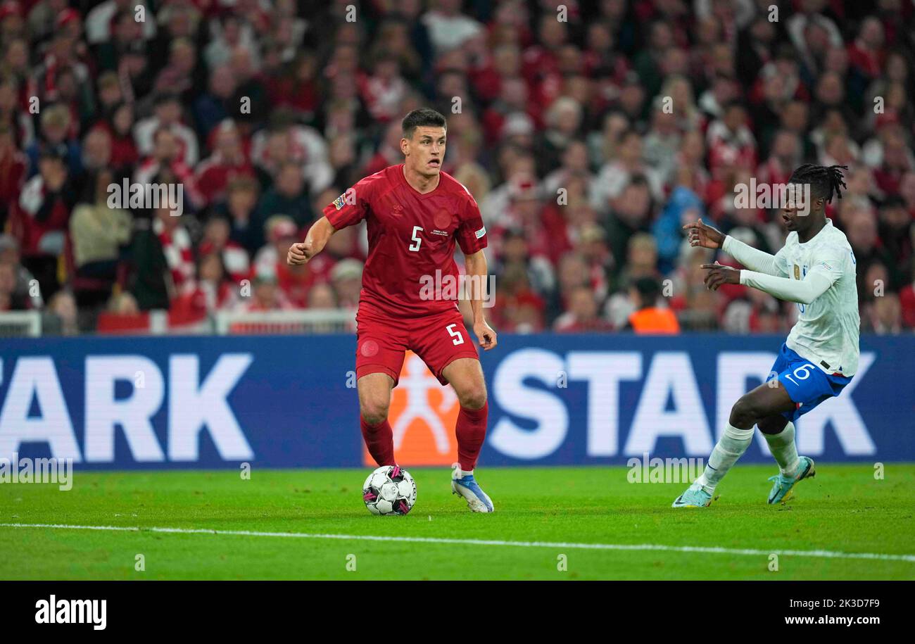 Parken, Copenhagen, Denmark. 25th Sep, 2022. Joakim Maehle (Denmark ...