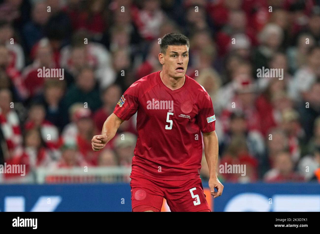 Parken, Copenhagen, Denmark. 25th Sep, 2022. Joakim Maehle (Denmark ...