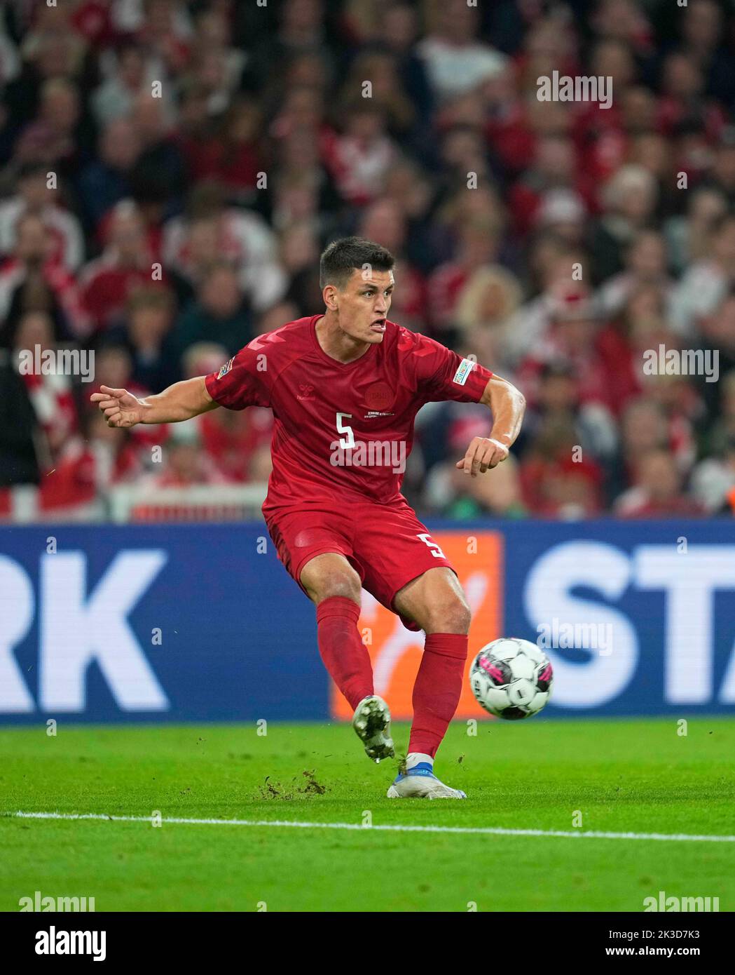 Parken, Copenhagen, Denmark. 25th Sep, 2022. Joakim Maehle (Denmark ...