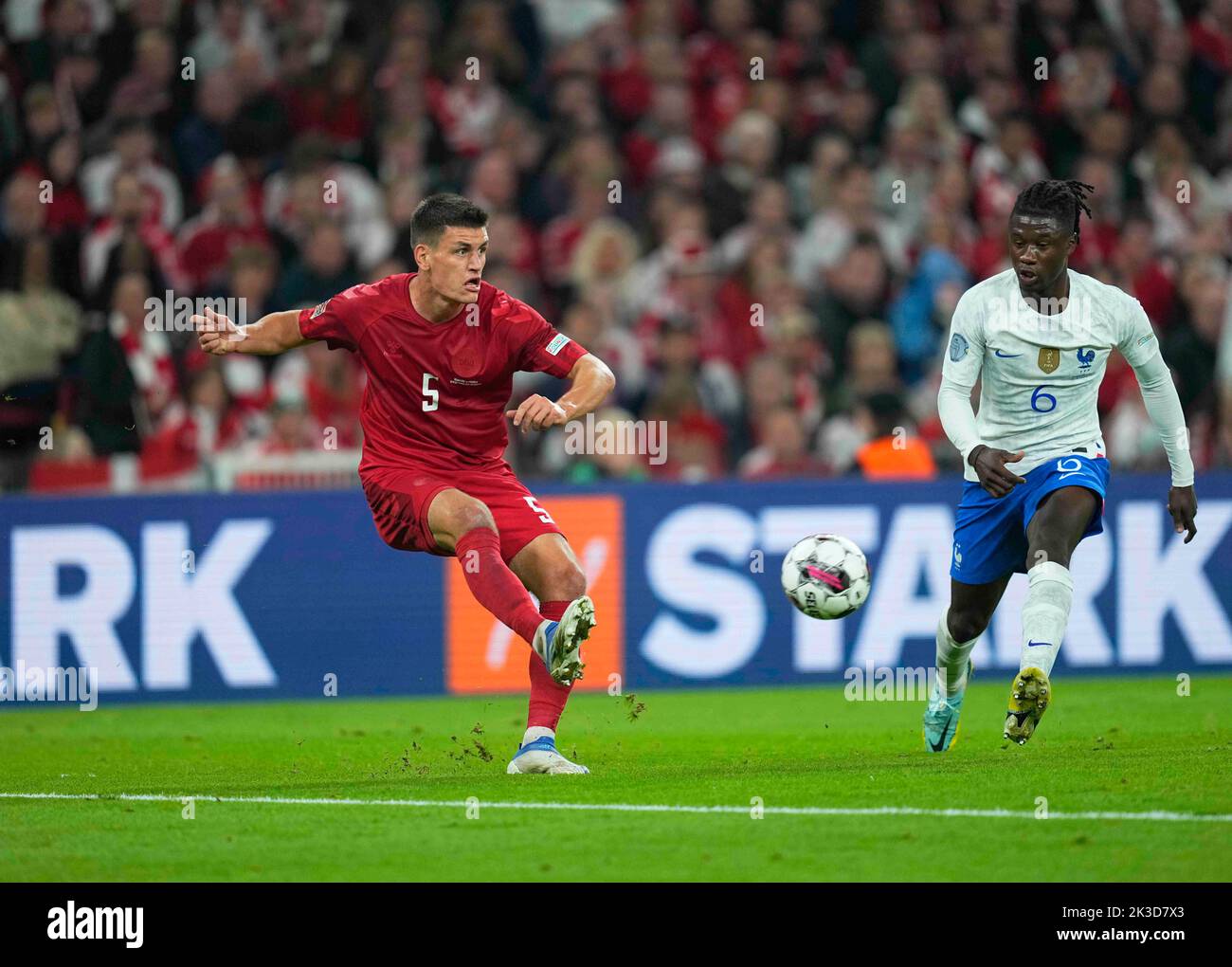 Parken, Copenhagen, Denmark. 25th Sep, 2022. Joakim Maehle (Denmark ...