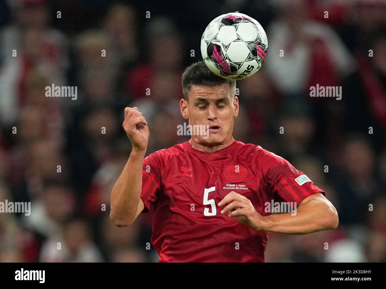 Parken, Copenhagen, Denmark. 25th Sep, 2022. Joakim Maehle (Denmark ...