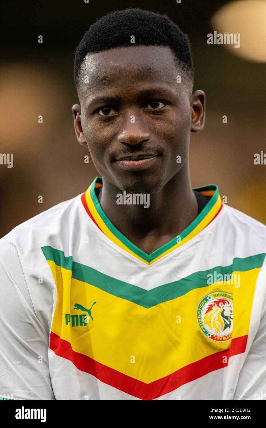 ORLEANS, FRANCE - SEPTEMBER 24: Pape Matar Sarr of Senegal looks on ...
