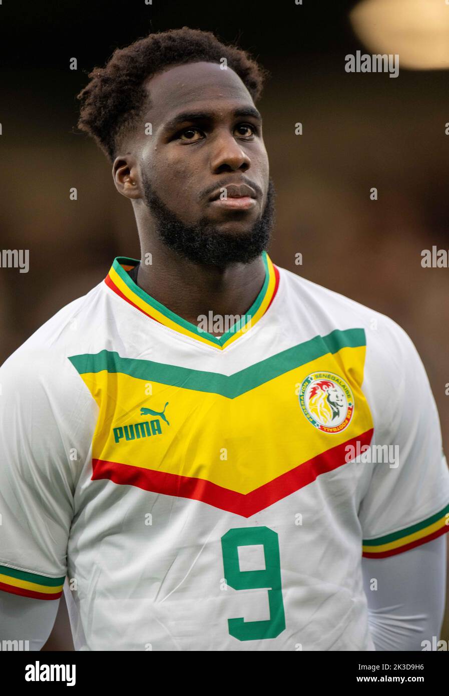 ORLEANS, FRANCE - SEPTEMBER 24: Boulaye Dia of Senegal looks on during ...