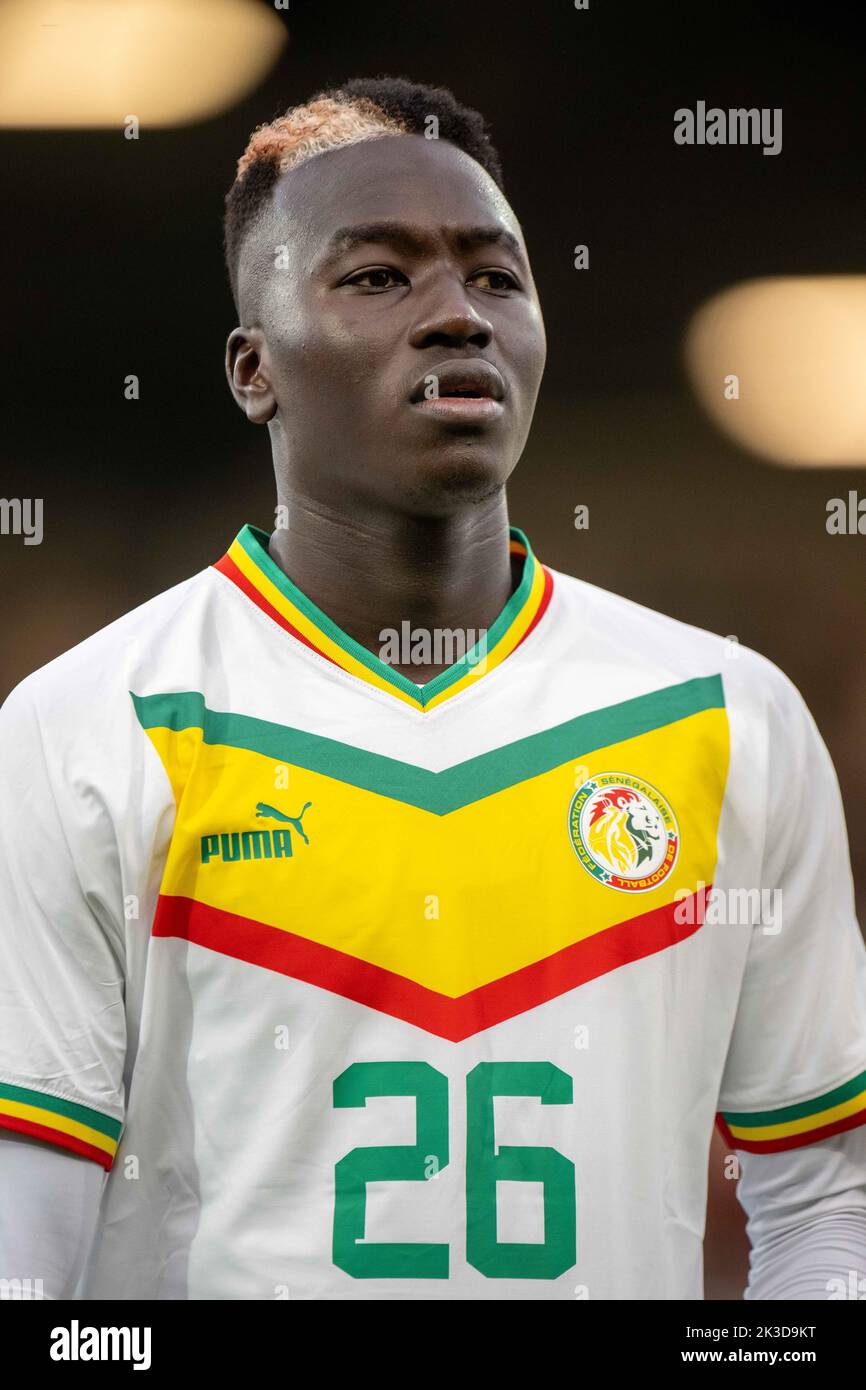ORLEANS, FRANCE - SEPTEMBER 24: Pape Gueye of Senegal looks on during ...