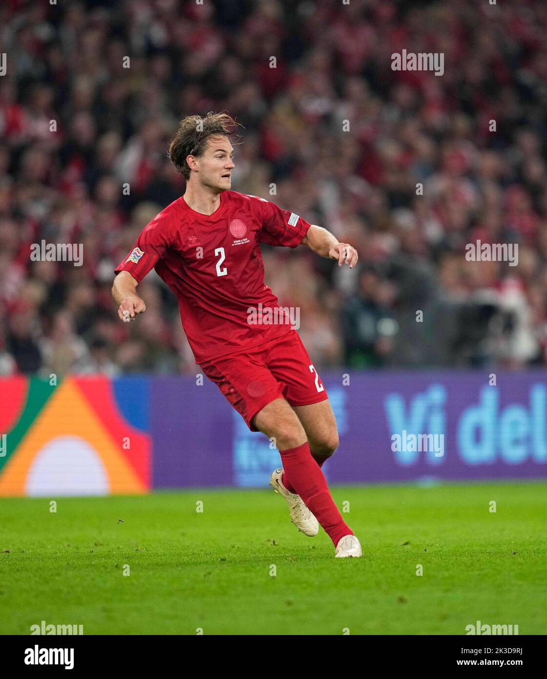 Parken, Copenhagen, Denmark. 25th Sep, 2022. Joachim Andersen (Denmark ...