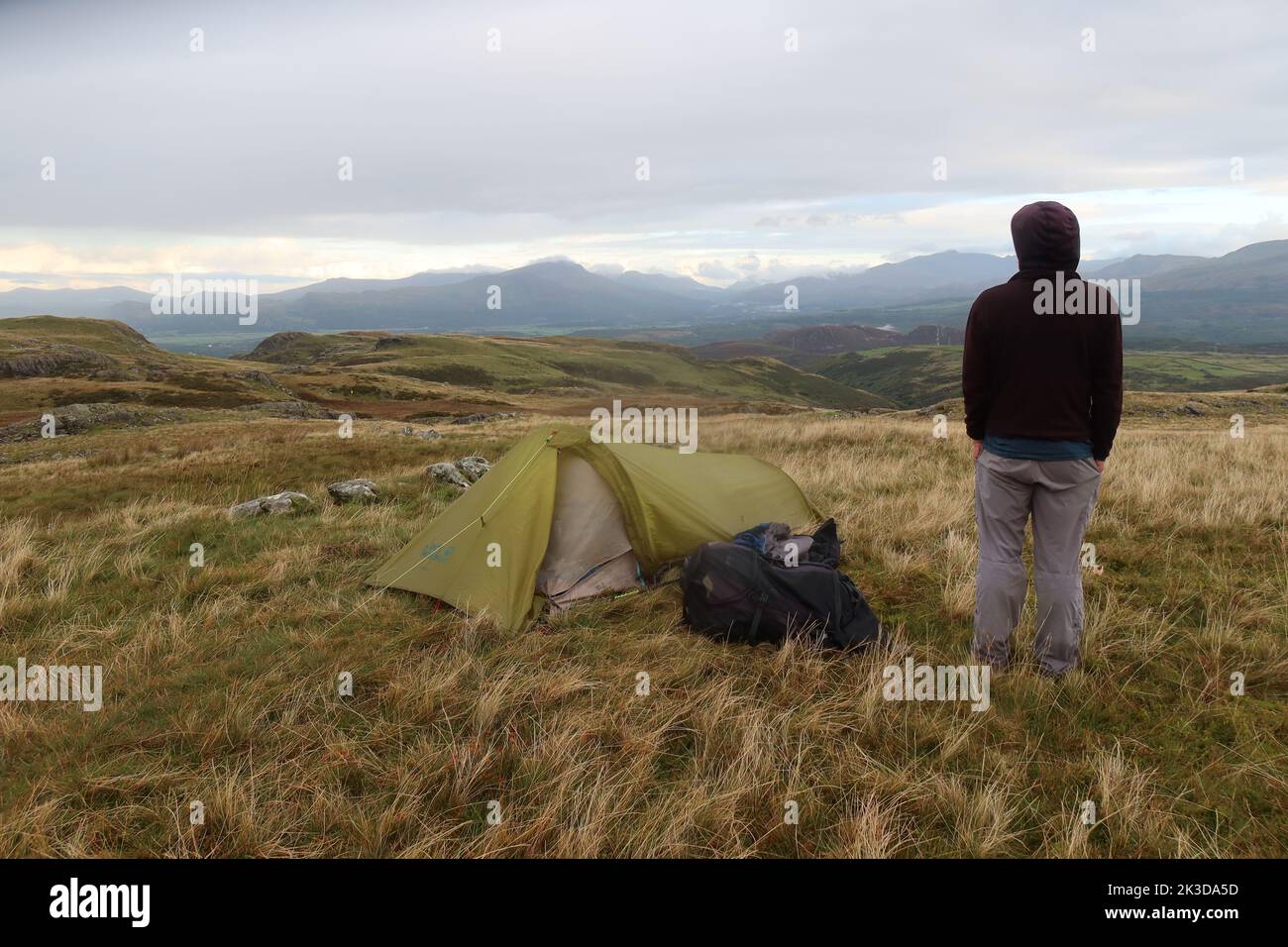 Autumn equinox at Bryn Cader Faner Cairn Circle. Snowdonia National ...