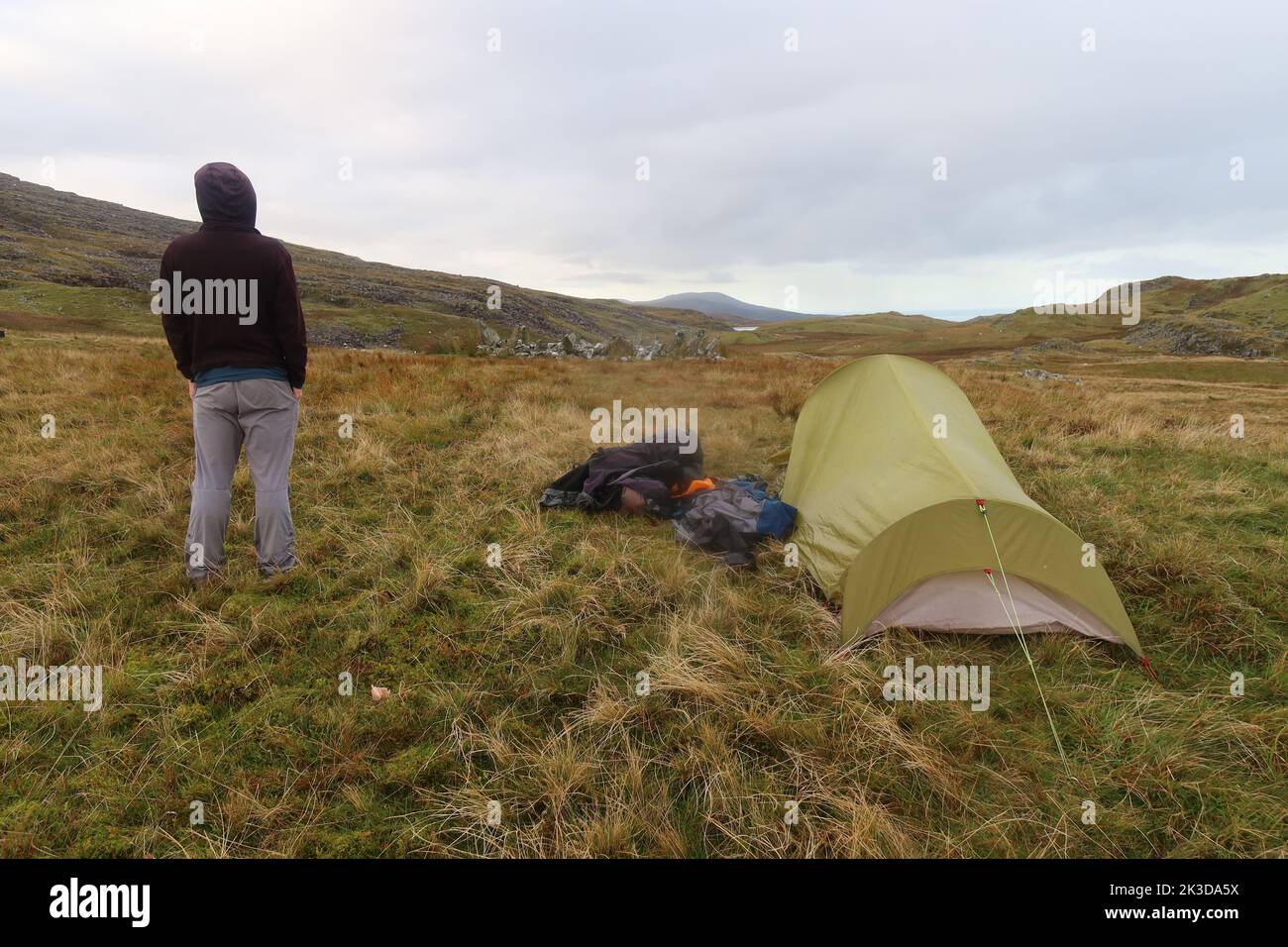 Autumn equinox at Bryn Cader Faner Cairn Circle. Snowdonia National ...
