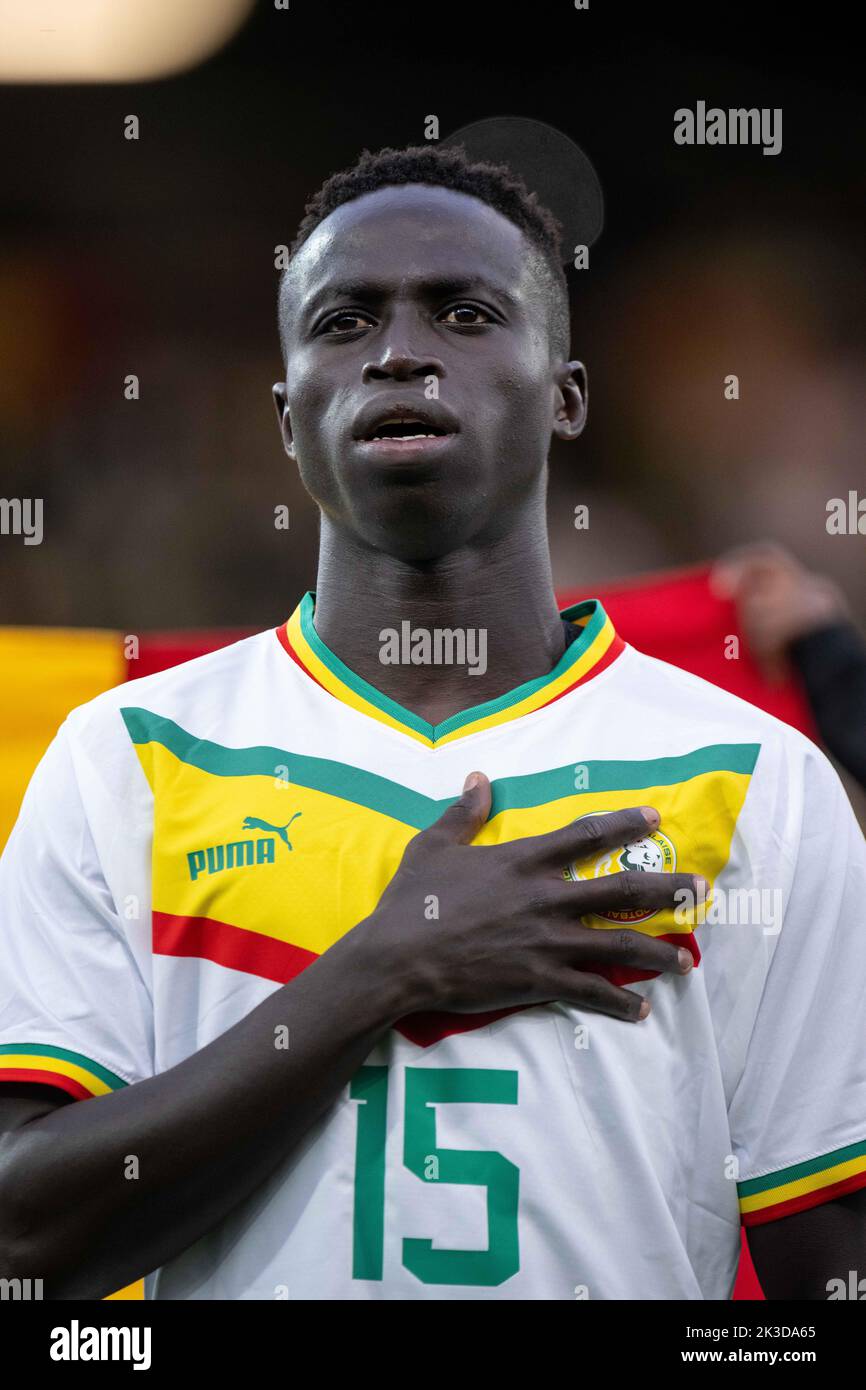 ORLEANS, FRANCE - SEPTEMBER 24: Krepin Diatta of Senegal look on as the ...