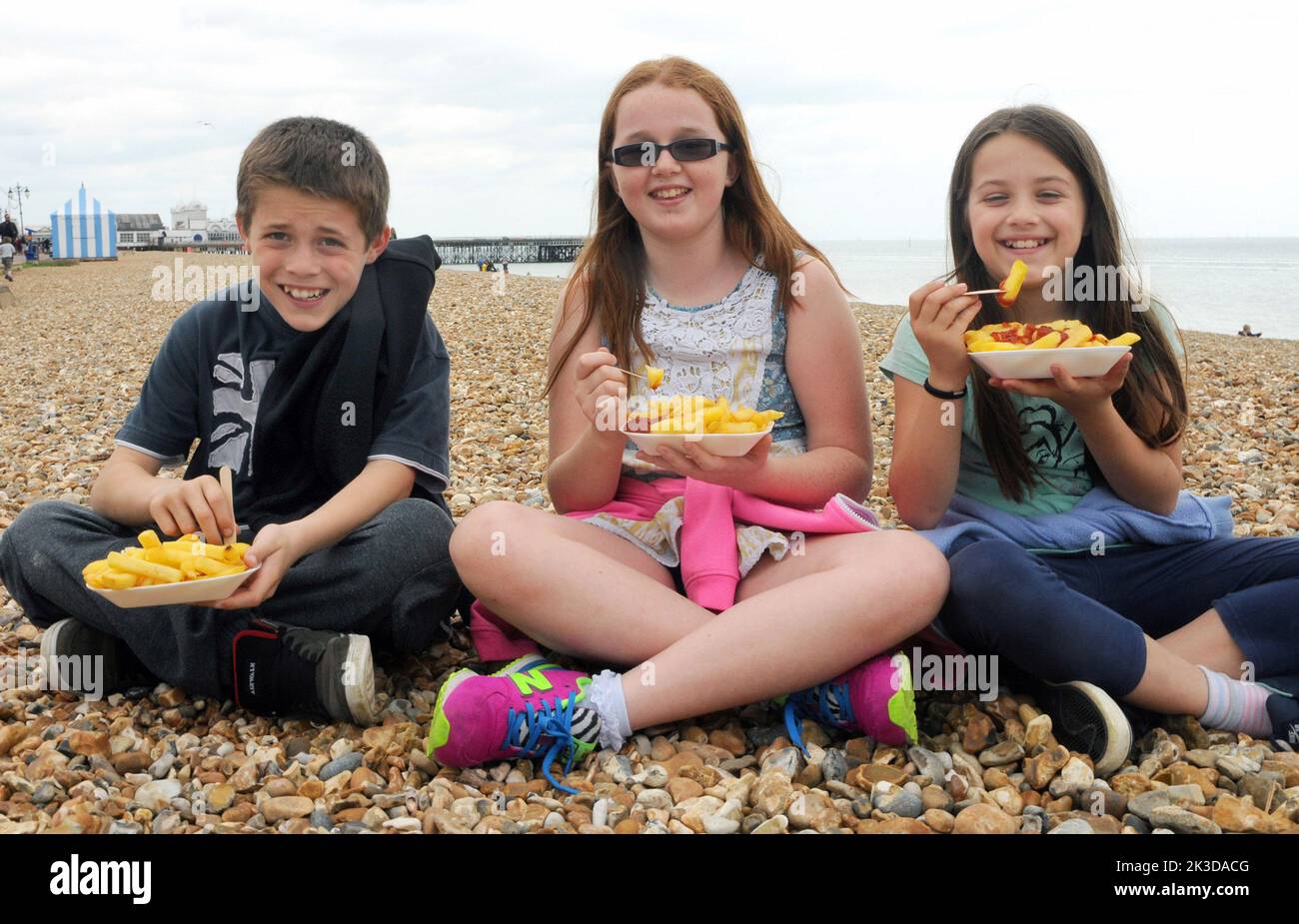 Michael Waller, 9, left, his sister Emily ,9, right, and Abbie ...
