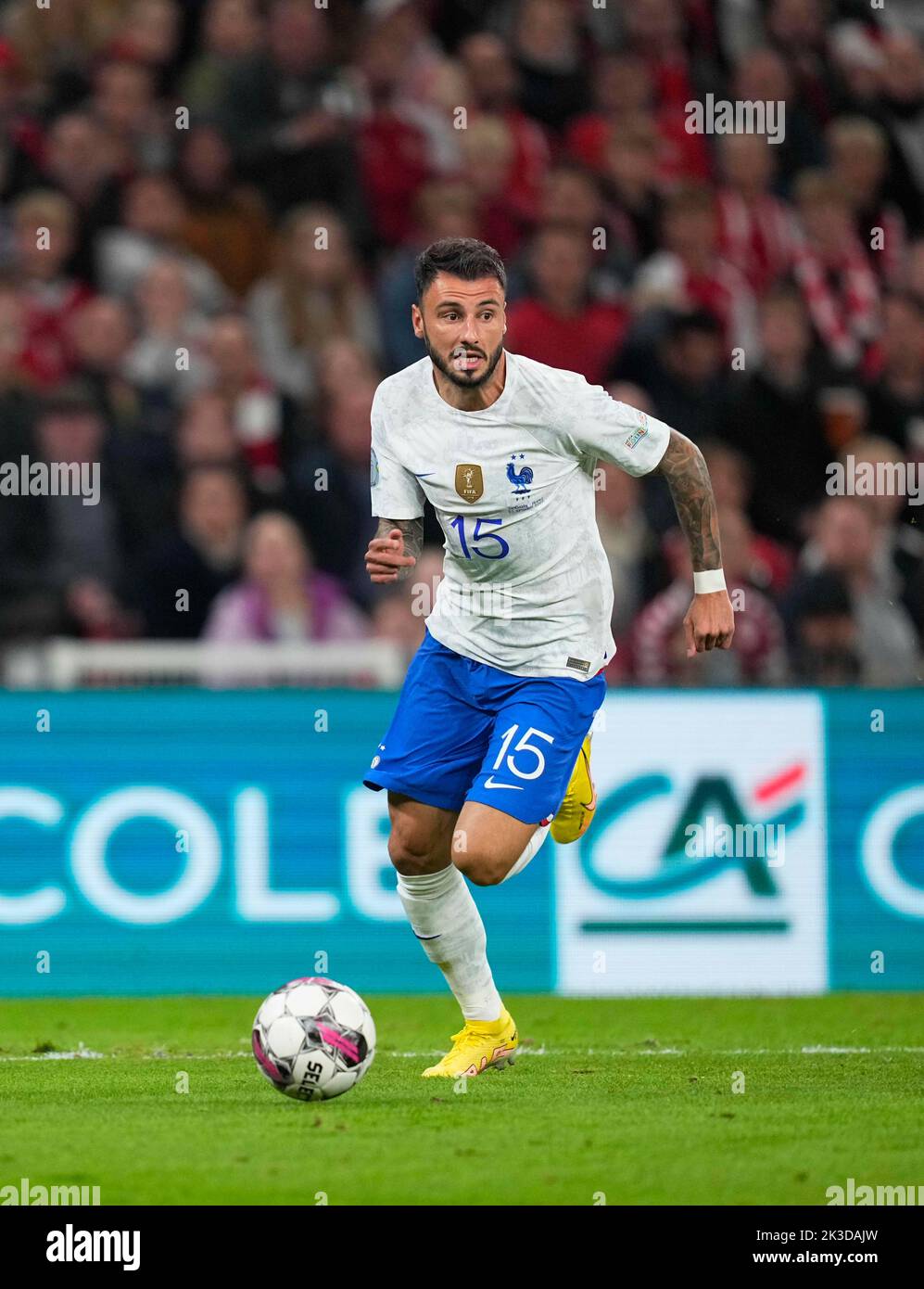 Parken, Copenhagen, Denmark. 25th Sep, 2022. Jonathan Clauss (France ...