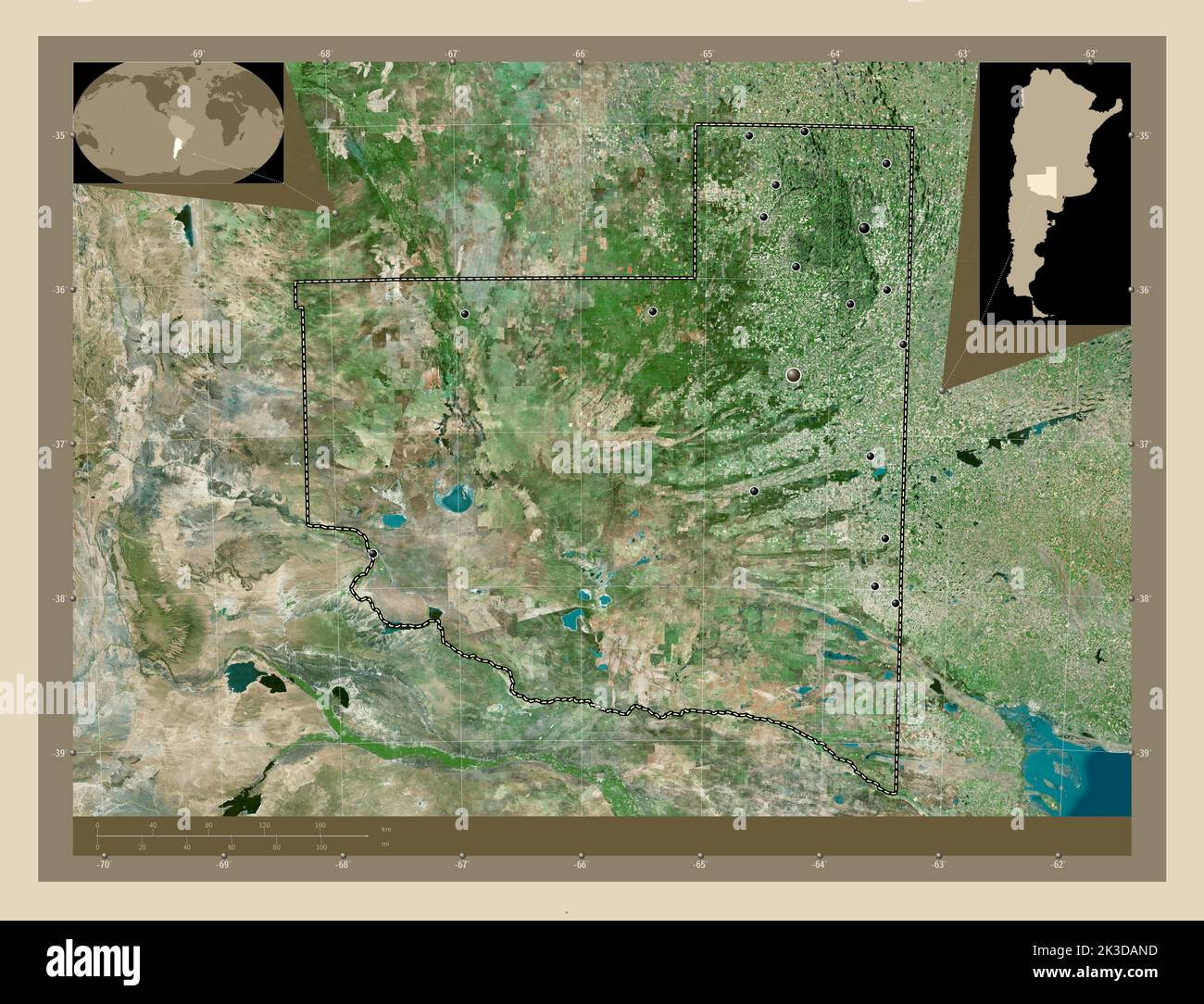 La pampa map vector hi-res stock photography and images - Alamy