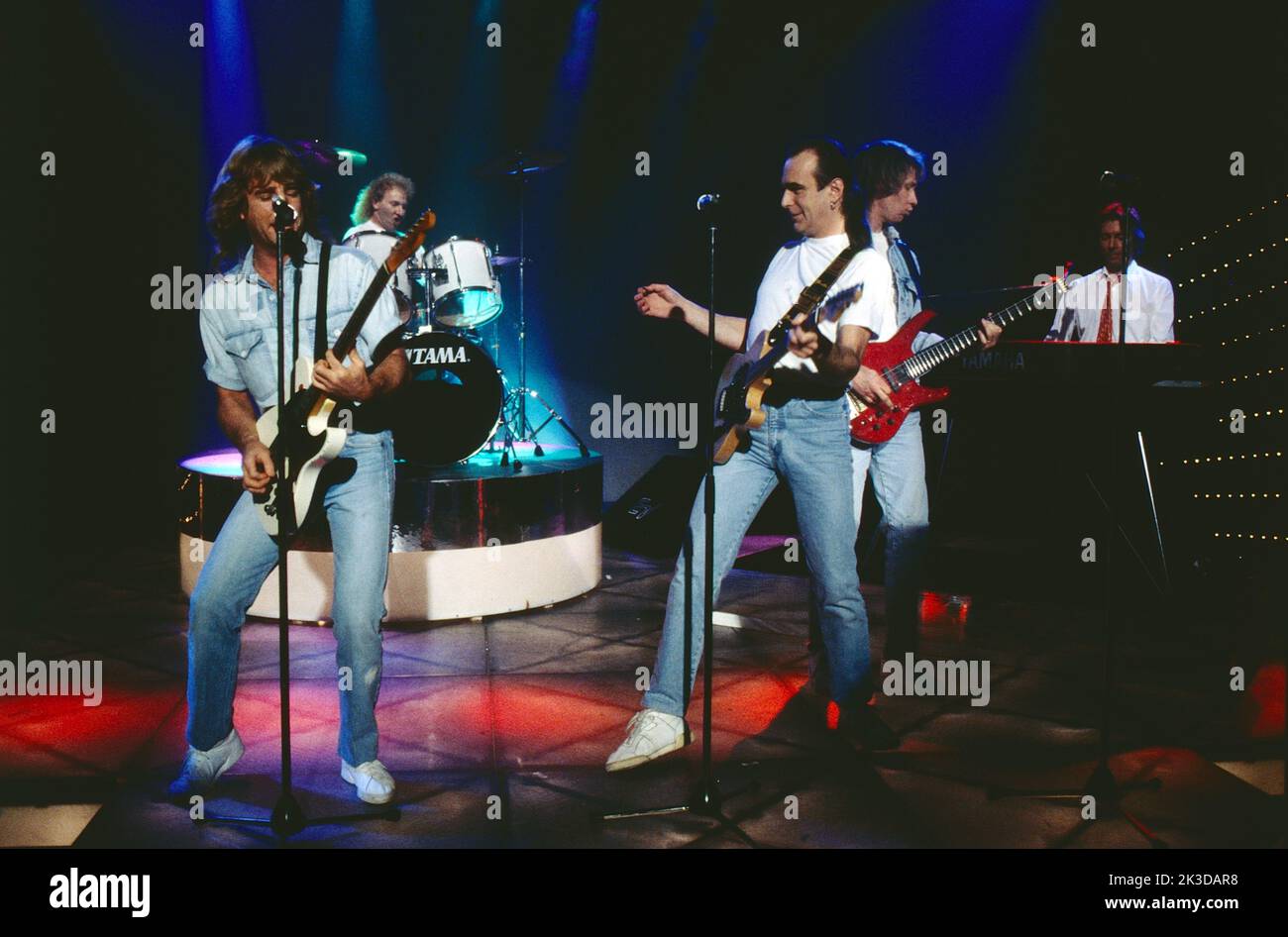 Status Quo Britische Rock Band Auftritt Deutschland 1991 Status