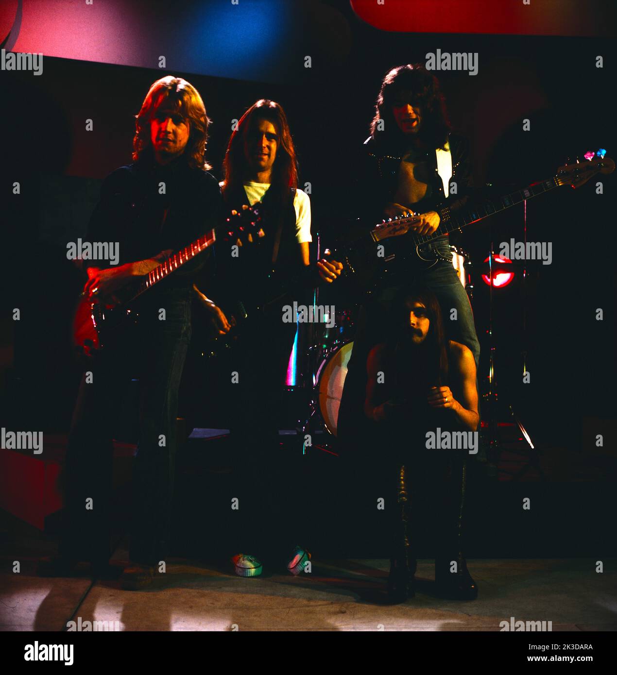 Status Quo, britische Rock Band, TV Auftritt, Deutschland, circa 1977 ...