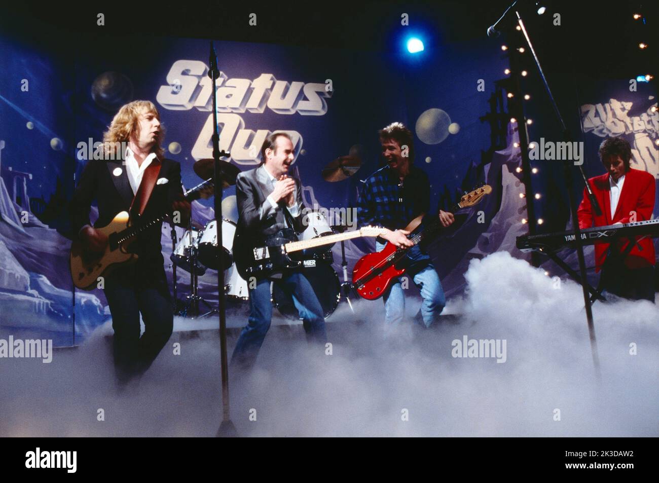 Status Quo Britische Rock Band Auftritt Deutschland 1991 Status