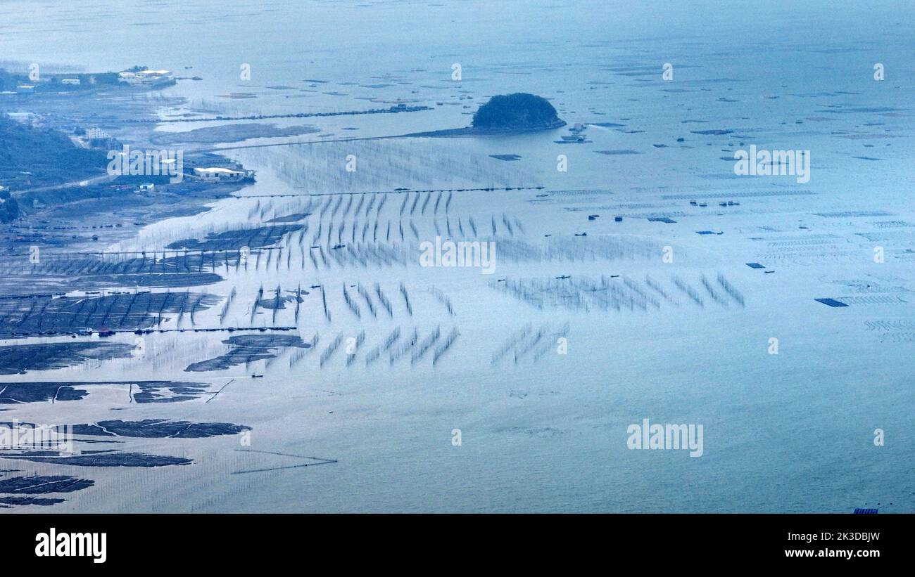 NINGDE, CHINA - SEPTEMBER 23, 2022 - An aerial photo shows an offshore ...