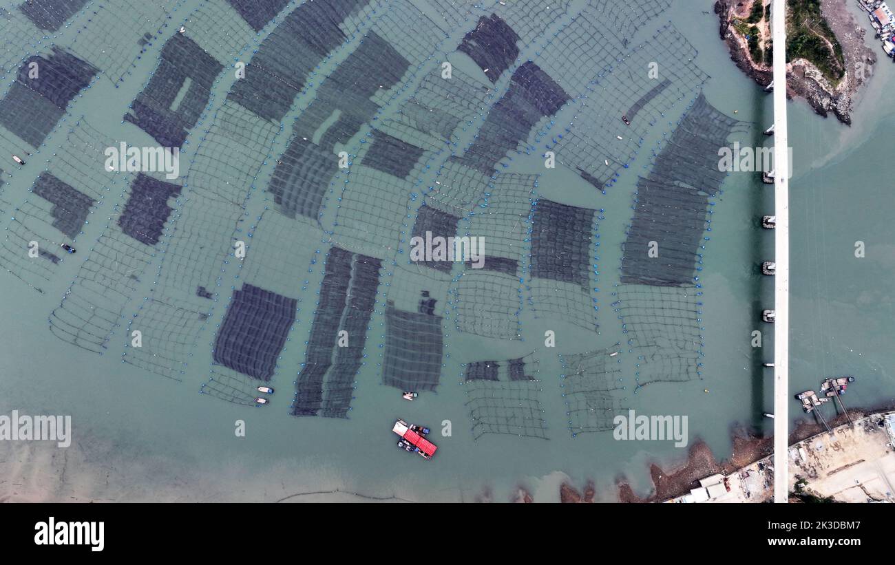 NINGDE, CHINA - SEPTEMBER 23, 2022 - An aerial photo shows an offshore ...