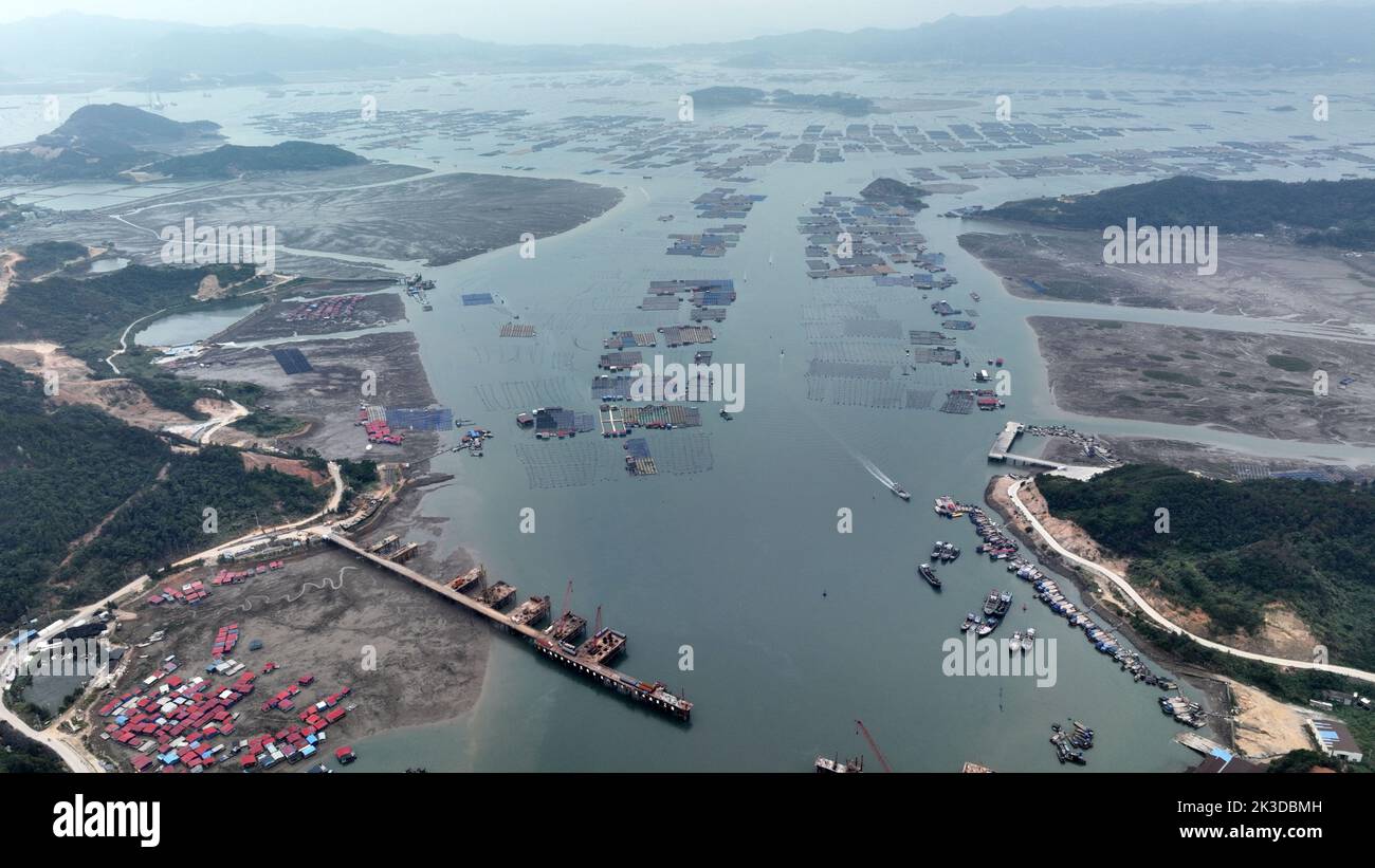 NINGDE, CHINA - SEPTEMBER 23, 2022 - An aerial photo shows an offshore ...
