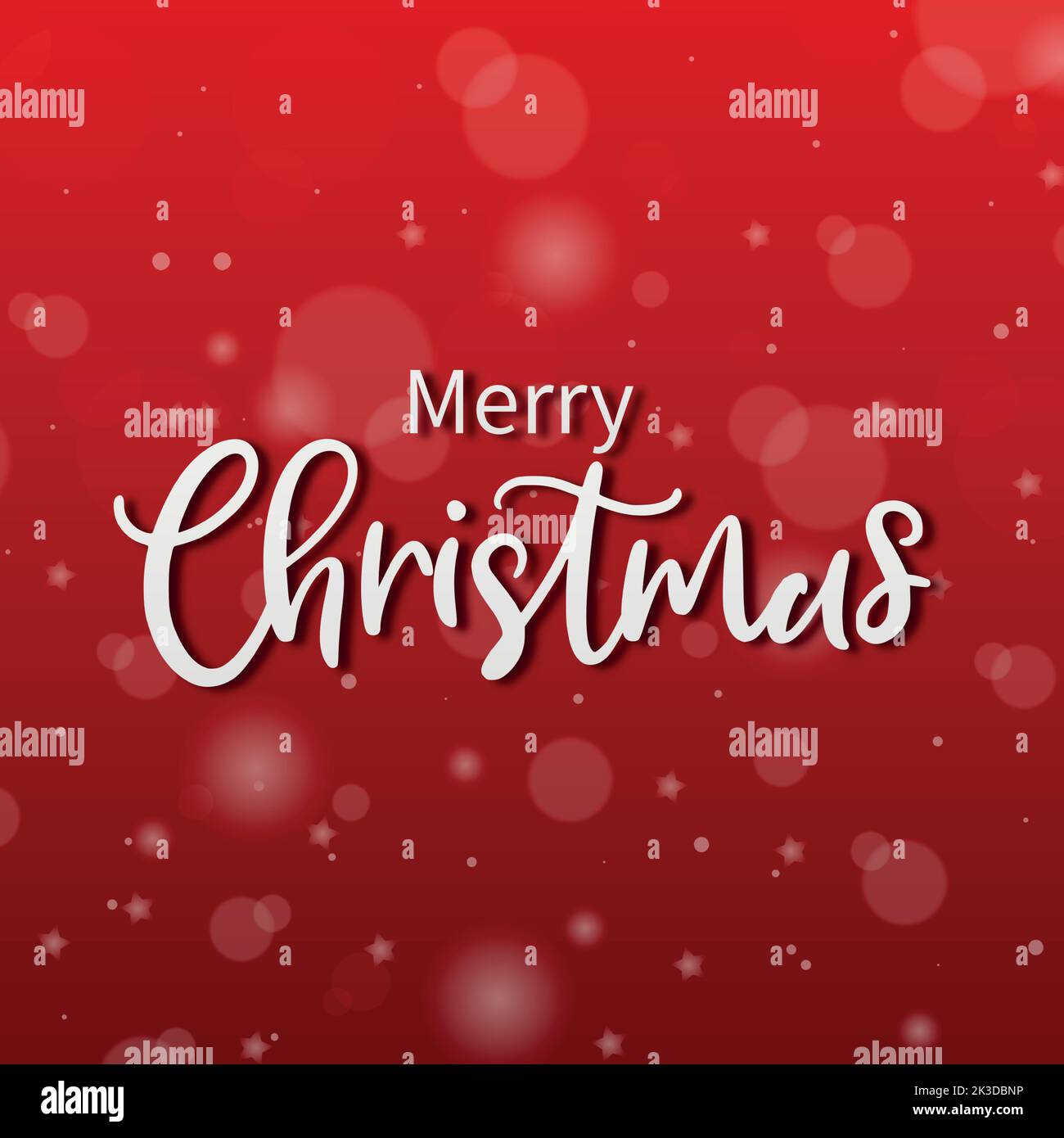 Merry christmas, new year red bokeh background, web template - Vector ...