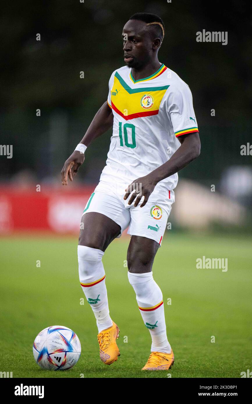 ORLEANS, FRANCE - SEPTEMBER 24: Sadio Mane of Senegal control ball ...