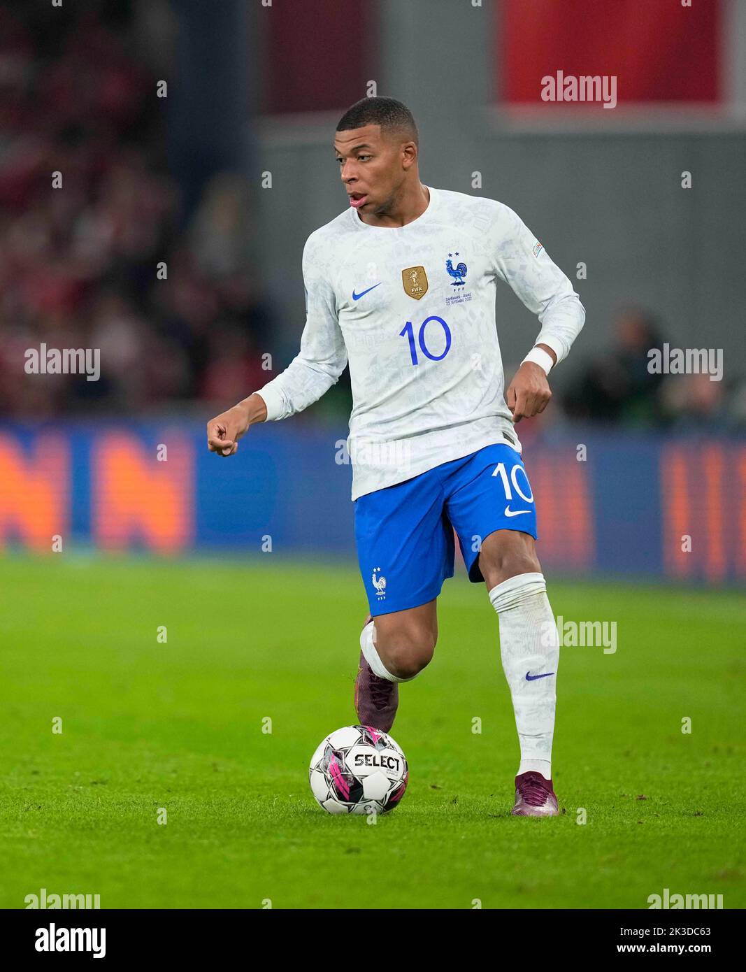Parken, Copenhagen, Denmark. 25th Sep, 2022. Kylian Mbappé (France ...
