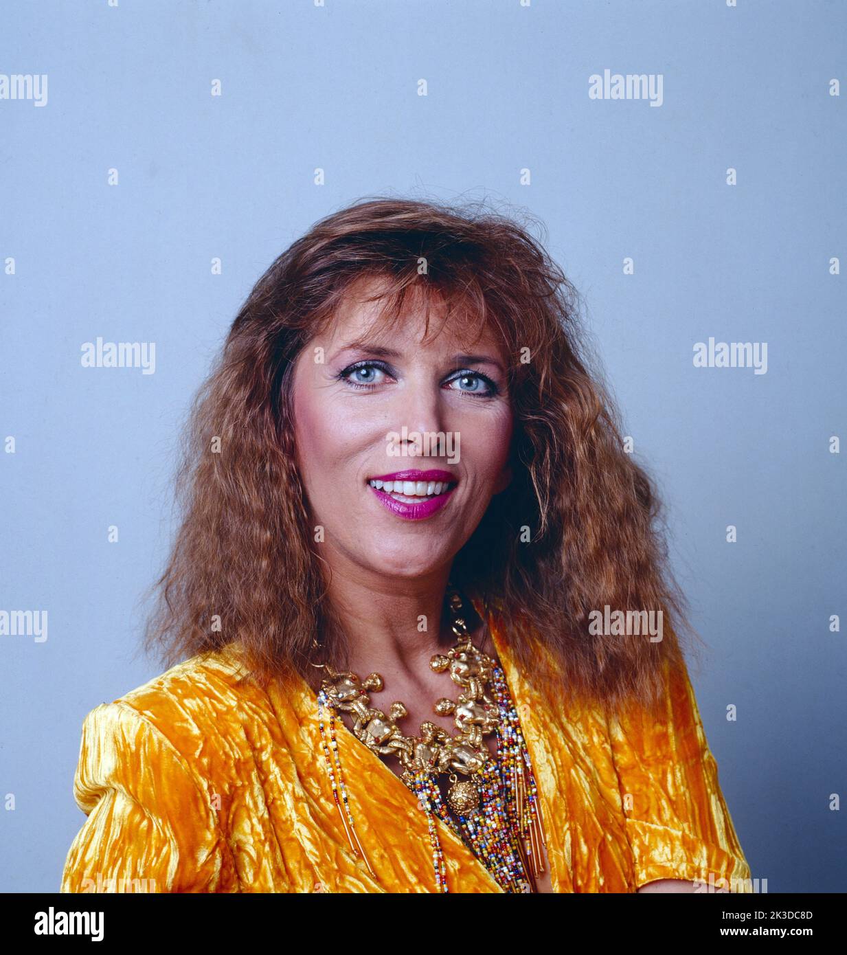 Sylvia Vrethammar, schwedische Sängerin, Portrait, Deutschland, 1990 ...