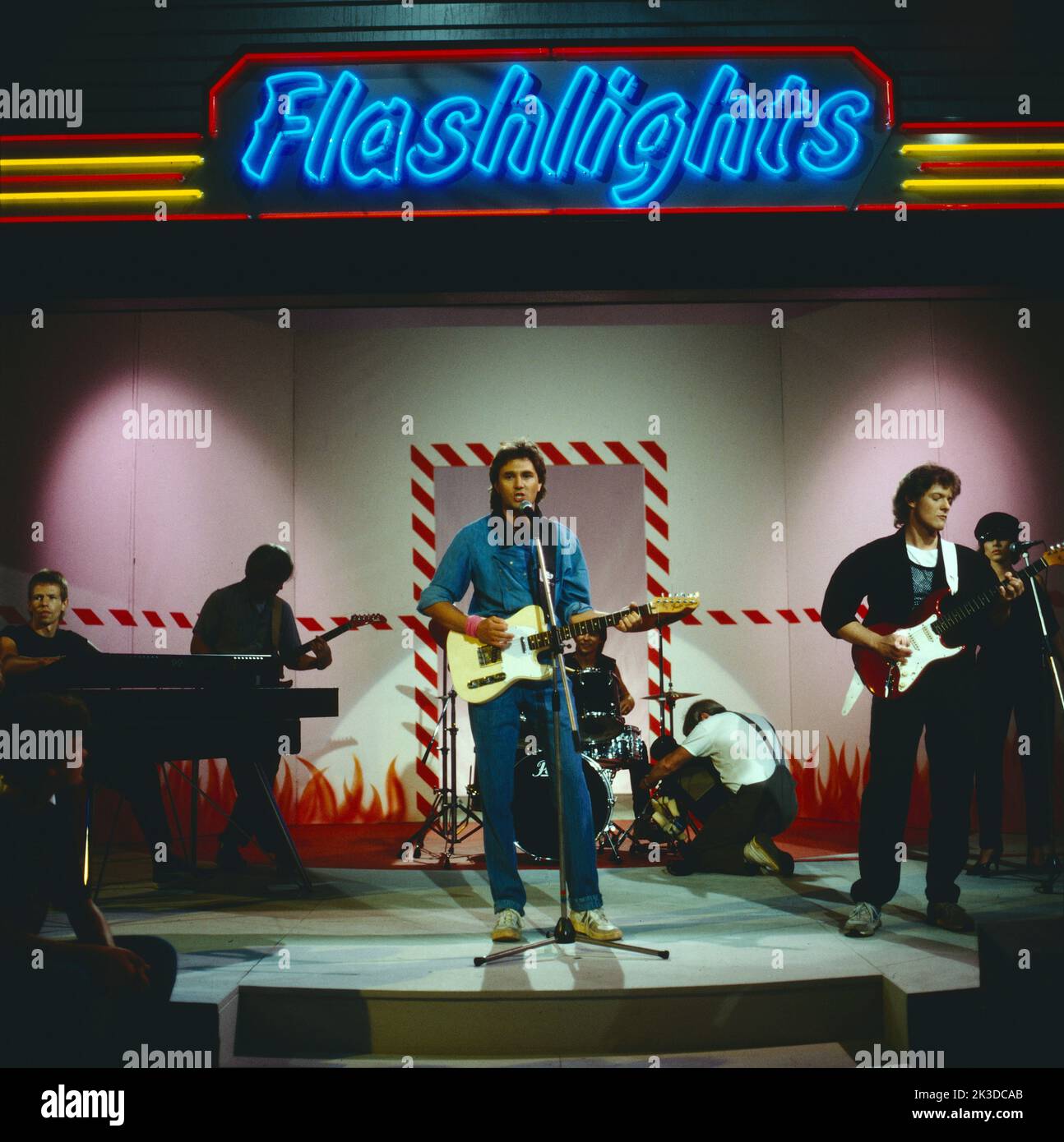 Flashlights, ZDF Pop Show, Deutschland, 1984, Auftritt von Stefan ...