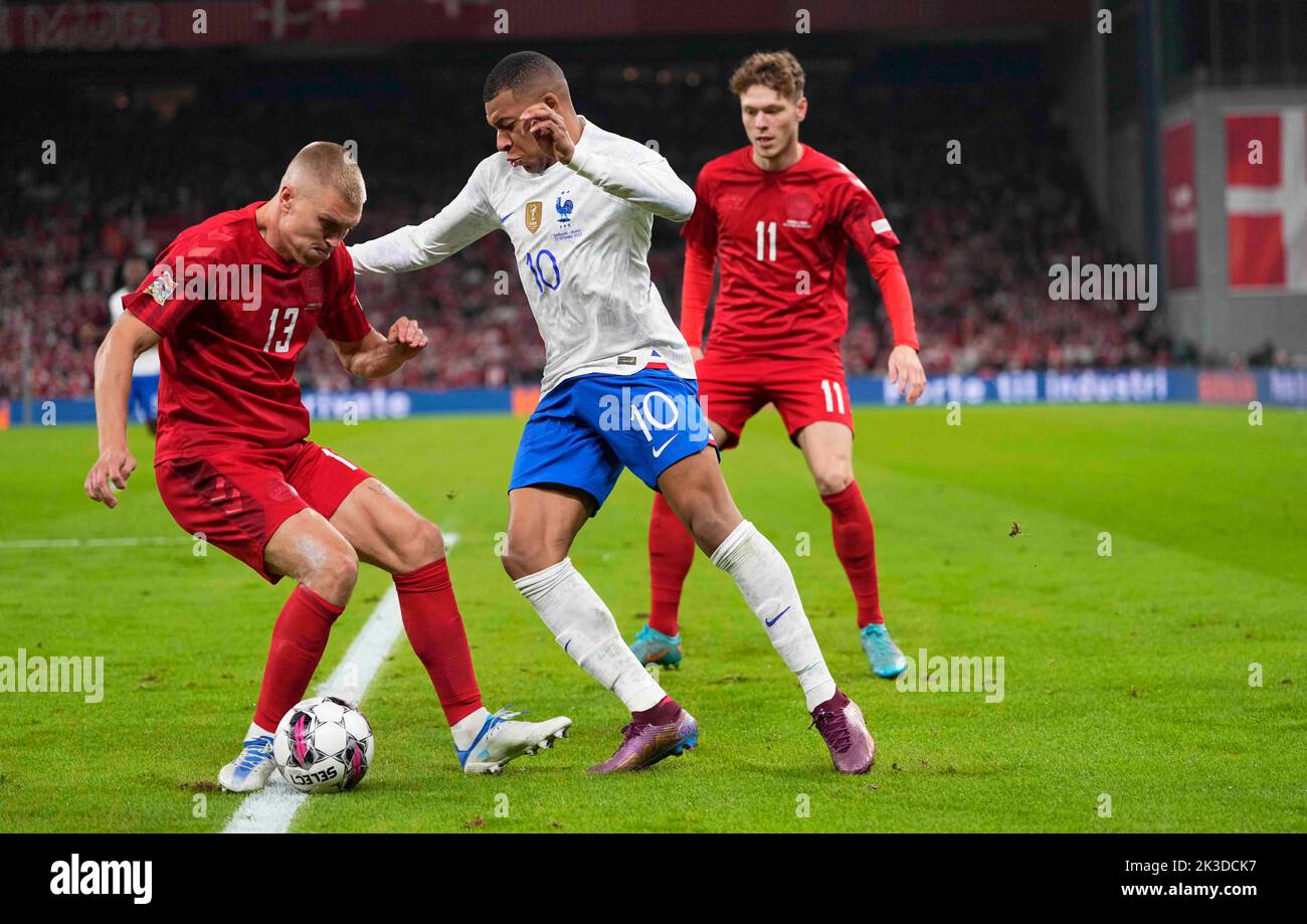 Parken, Copenhagen, Denmark. 25th Sep, 2022. Kylian Mbappé (France ...