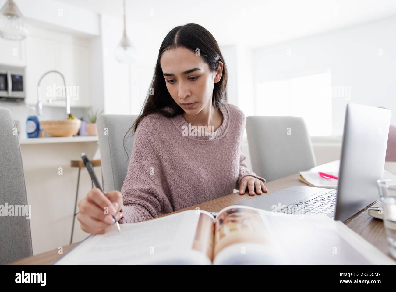 Studying laptop pen hi-res stock photography and images - Alamy