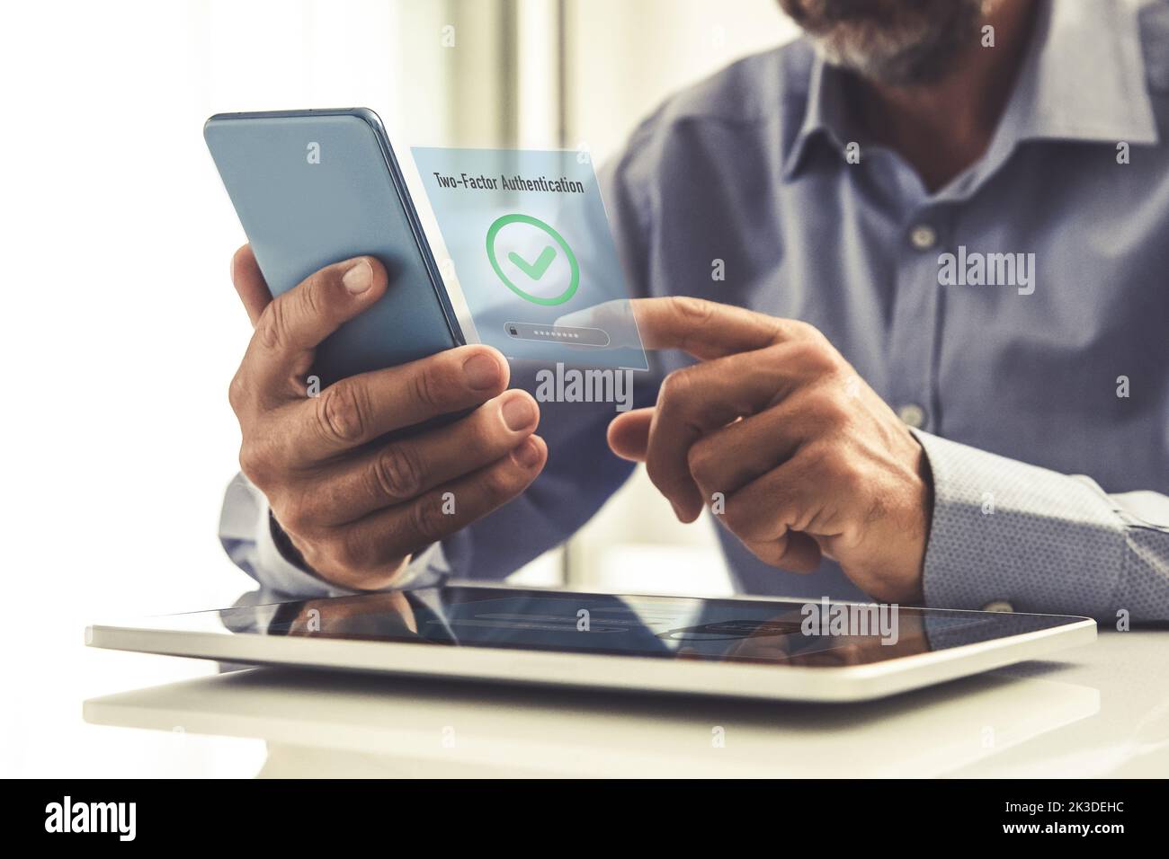 Two Factor Authentication Ensure Protection Identification Concept