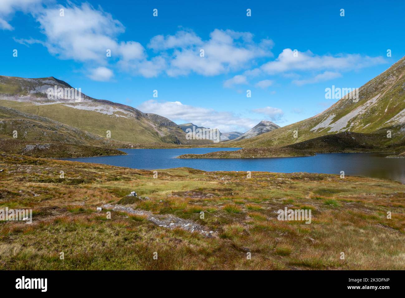 lake at munro Sgurr Eilde Mor in the highlands of Scotland Stock Photo ...