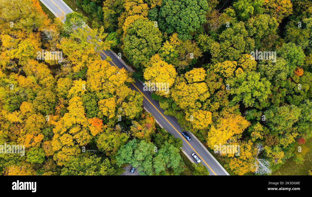 Aerial view indiana university bloomington hi-res stock photography and ...