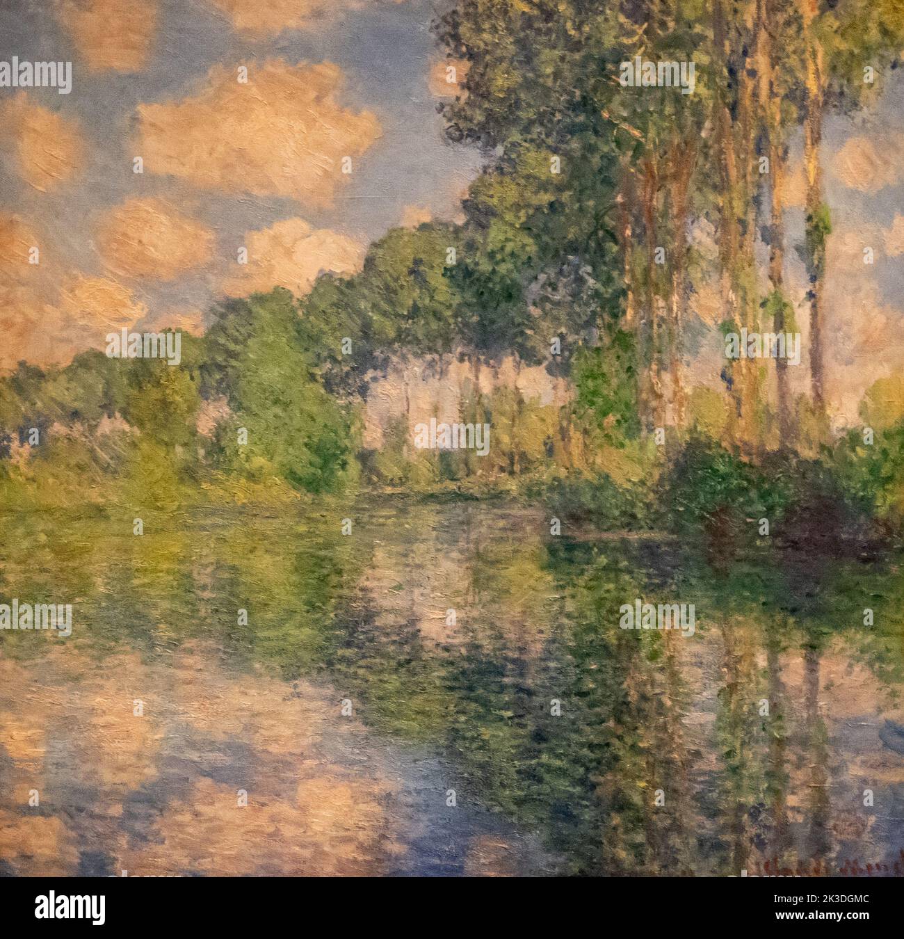 Poplars on the River Epte by Claude Monet in National Gallery of ...