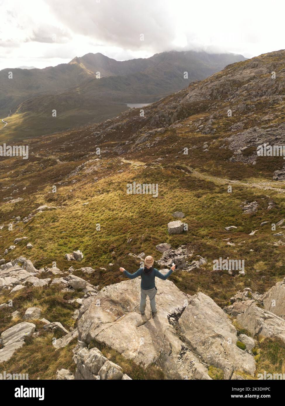 The Miners Track. Glyder fach. Snowdonia National Park. Wales. UK Stock ...
